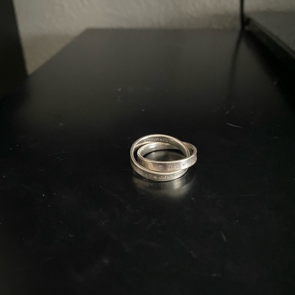 Tiffany & Co. | Jewelry | Tiffany Co Sterling Silver Interlocking Ring ...
